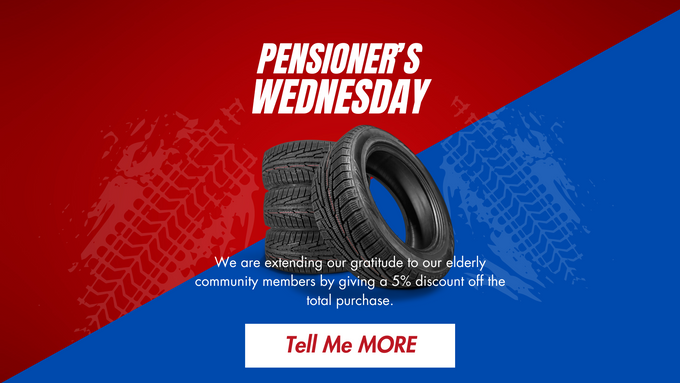 Pensioner's Wednesday 5% Discount | Evolution Wheel and Tyre – Evolution Wheel & Tyre Online Store