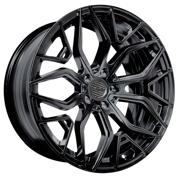 19" Evolution Racing Sofia 5/112 8.5J/9.5J ET35 Matt Black Wheels ...