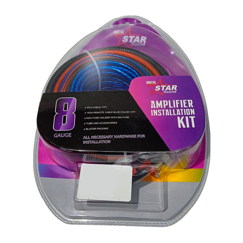 StarSound 8 Gauge SSAK-809 Amplifier Wiring Kit